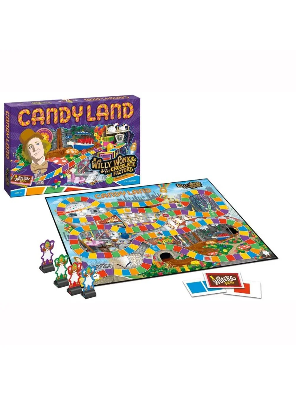 Usaopoly | Games | Candy Land Willy Wonka The Chocolate Factory Game ...